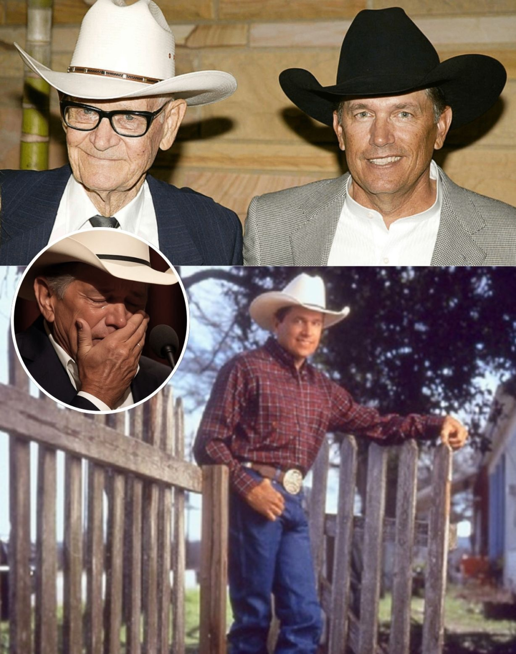 At 73, George Strait stands quietly by the old wooden fence on his ...